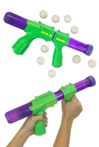 Pop Shot Ball Shooter Blue Red - Tin Toy Arcade