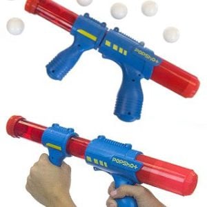 Pop Shot Ball Shooter Blue Red - Tin Toy Arcade