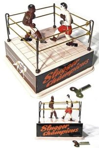 Thumb Wrestle Game Boxing Ring - Tin Toy Arcade