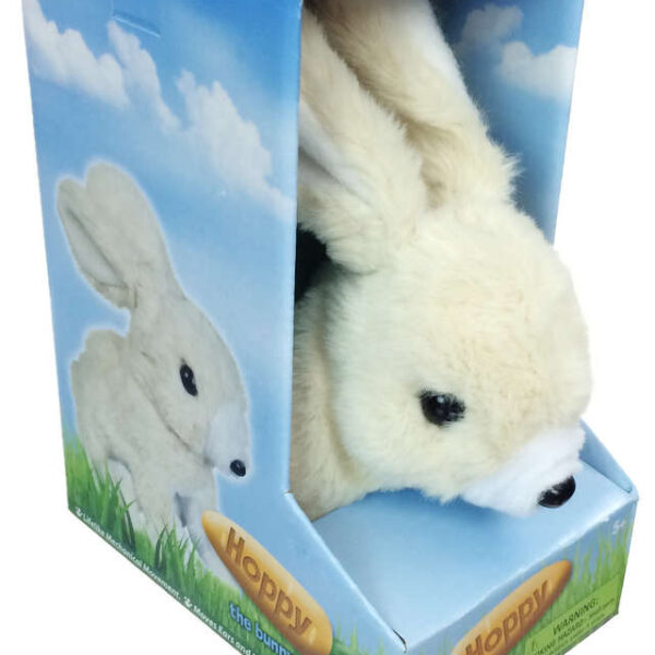 Hoppy the Bunny Soft Mechanical Rabbit - Tin Toy Arcade