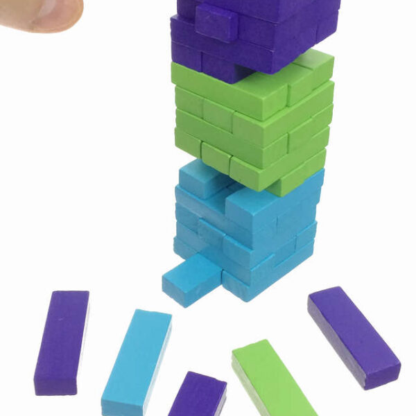 Wooden Toppling Towers Gravity Game - Tin Toy Arcade