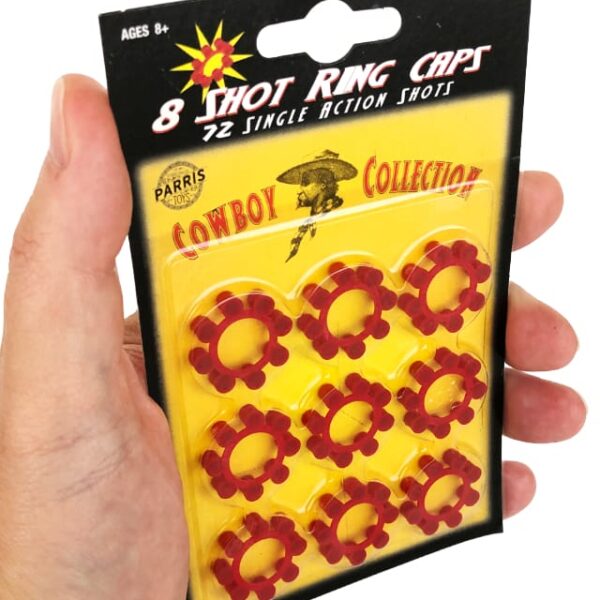 8 Shot Ring Caps Refill 72 Shots Parris Cap Guns - Tin Toy Arcade