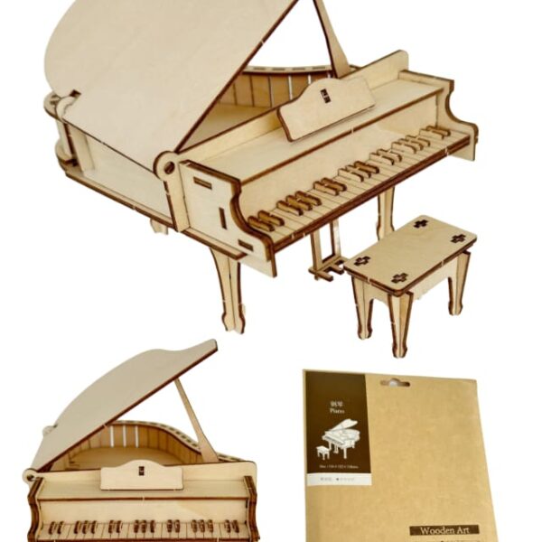 Grand Piano Wooden Kit : DIY 3D Project - Tin Toy Arcade