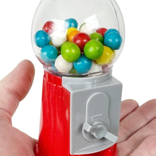Gumball Toy Bank Mini : Red Machine with Bubble Gum - Tin Toy Arcade